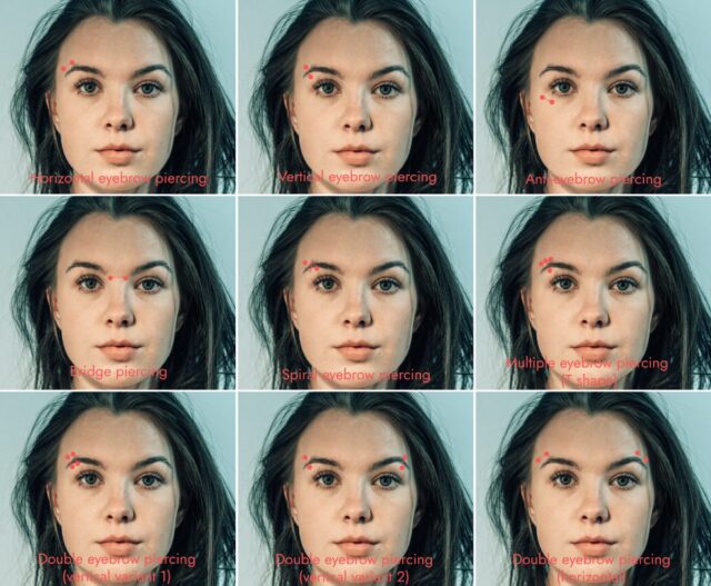 Todo sobre el piercing ceja: Tipos, joyas, riesgos, curación, costes